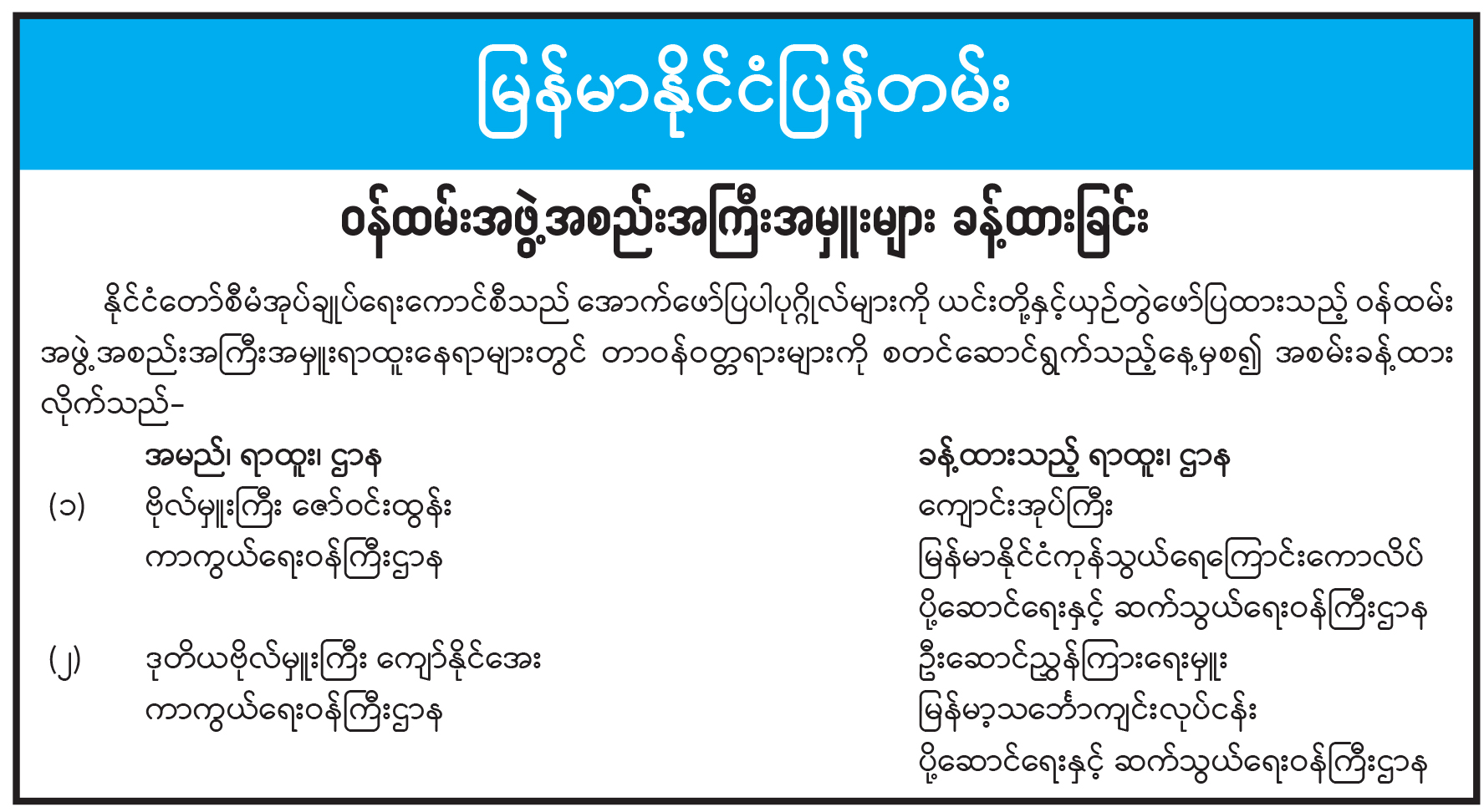 မြန်မာနိုင်ငံပြန်တမ်း | Myanmar Digital News